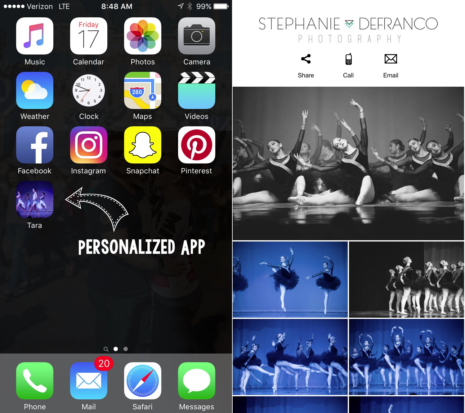 Personalized App - Stephanie DeFranco Photography
