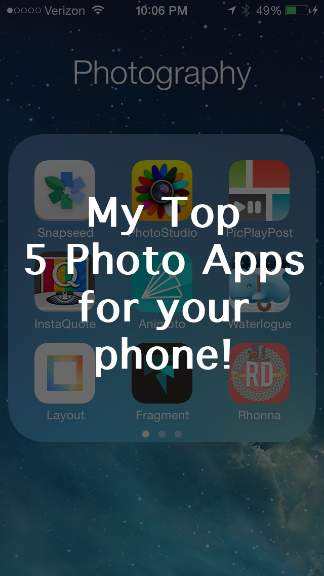 Top 5 Favorite Phonography Apps-Jackson Michigan Photographer ...