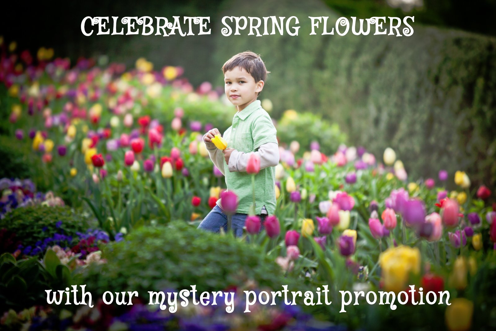 Mystery Portrait Photography Promotion-Celebrate Spring Flowers