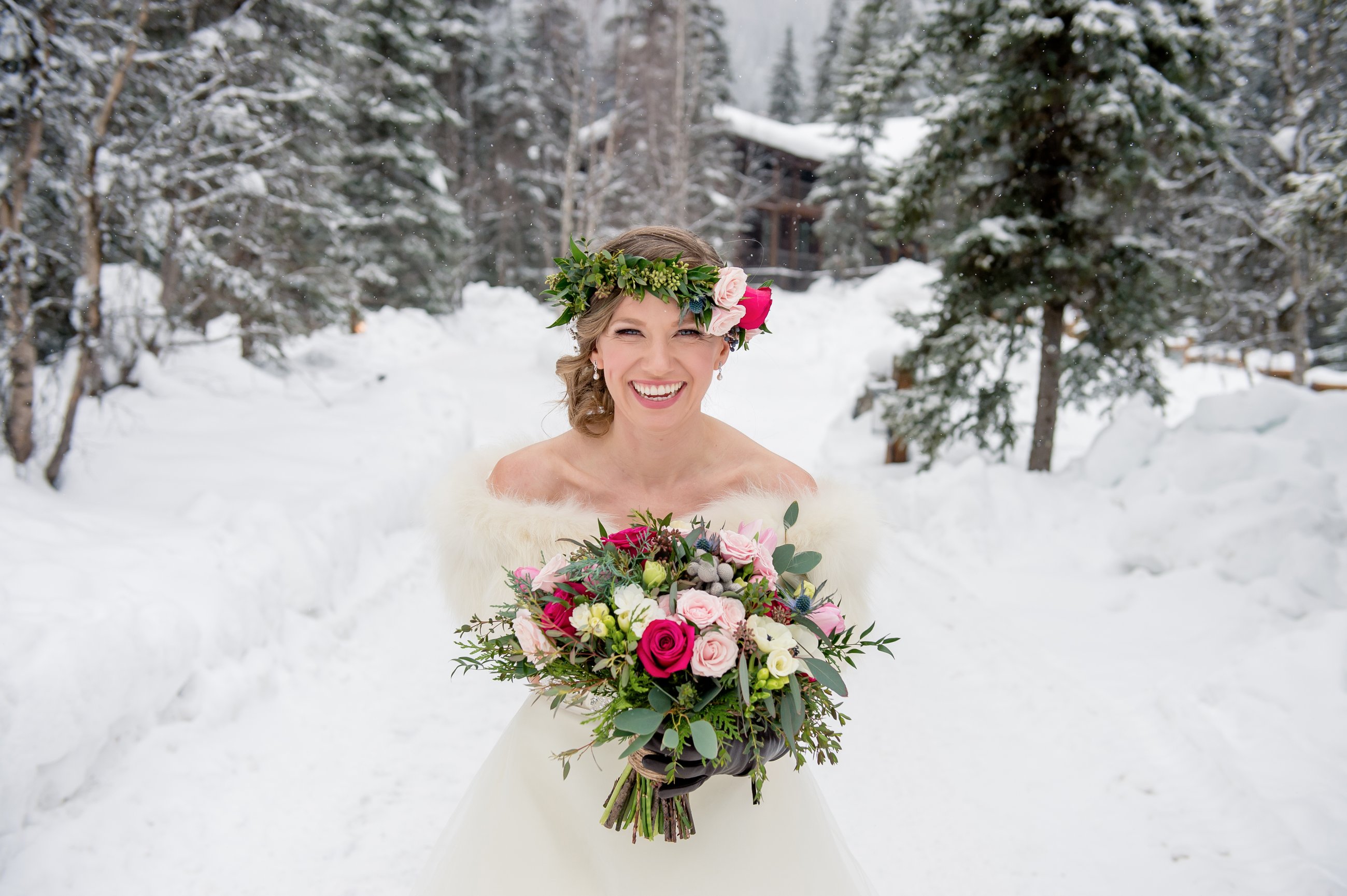 Winter Weddings in the Canadian Rocky Mountains - Flowers By Janie