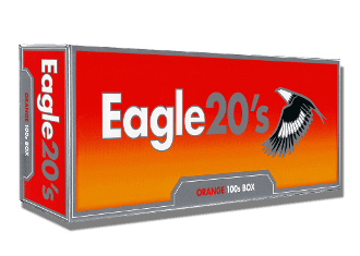 EAGLE 20'S ORANGE 100 BOX - Rebel Tobacco Co.