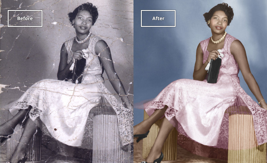 Photo Restoration - Butler Portraits