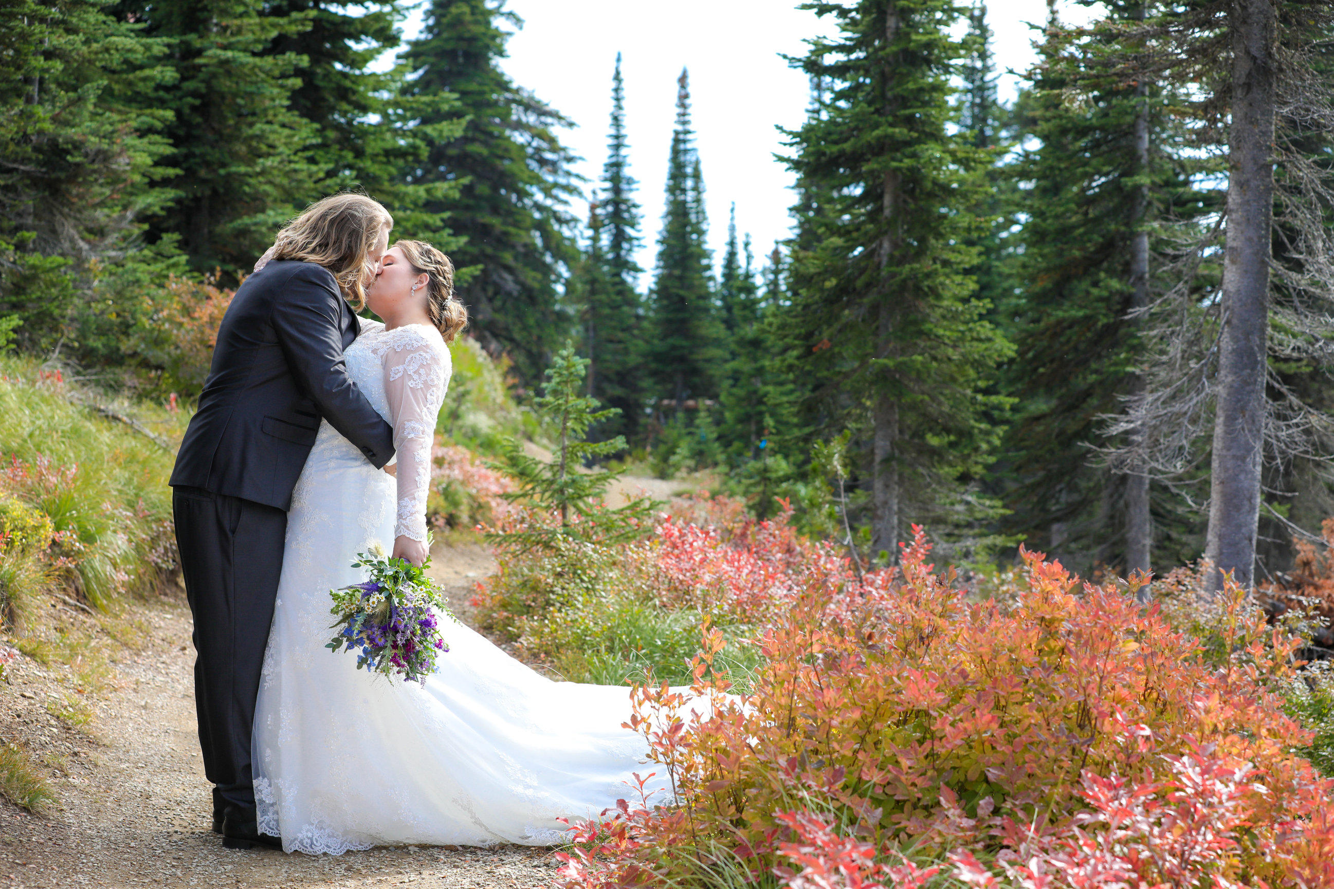 Whitefish Mountain Resort Summit Wedding | Whitefish Montana