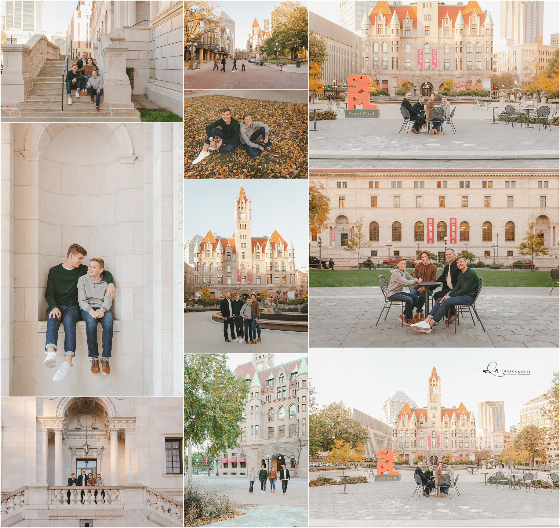 St. Paul Rice Park Fall Family Photo Session