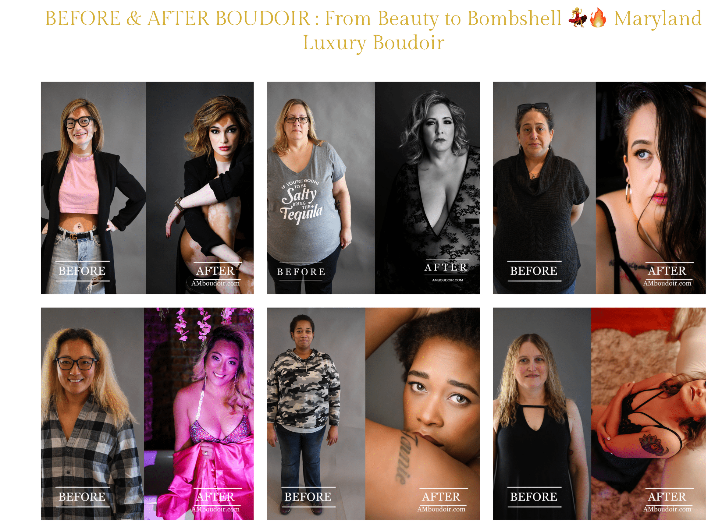 BOUDOIR BEFORE AND AFTER (From Beauty to BOMBSHELL)