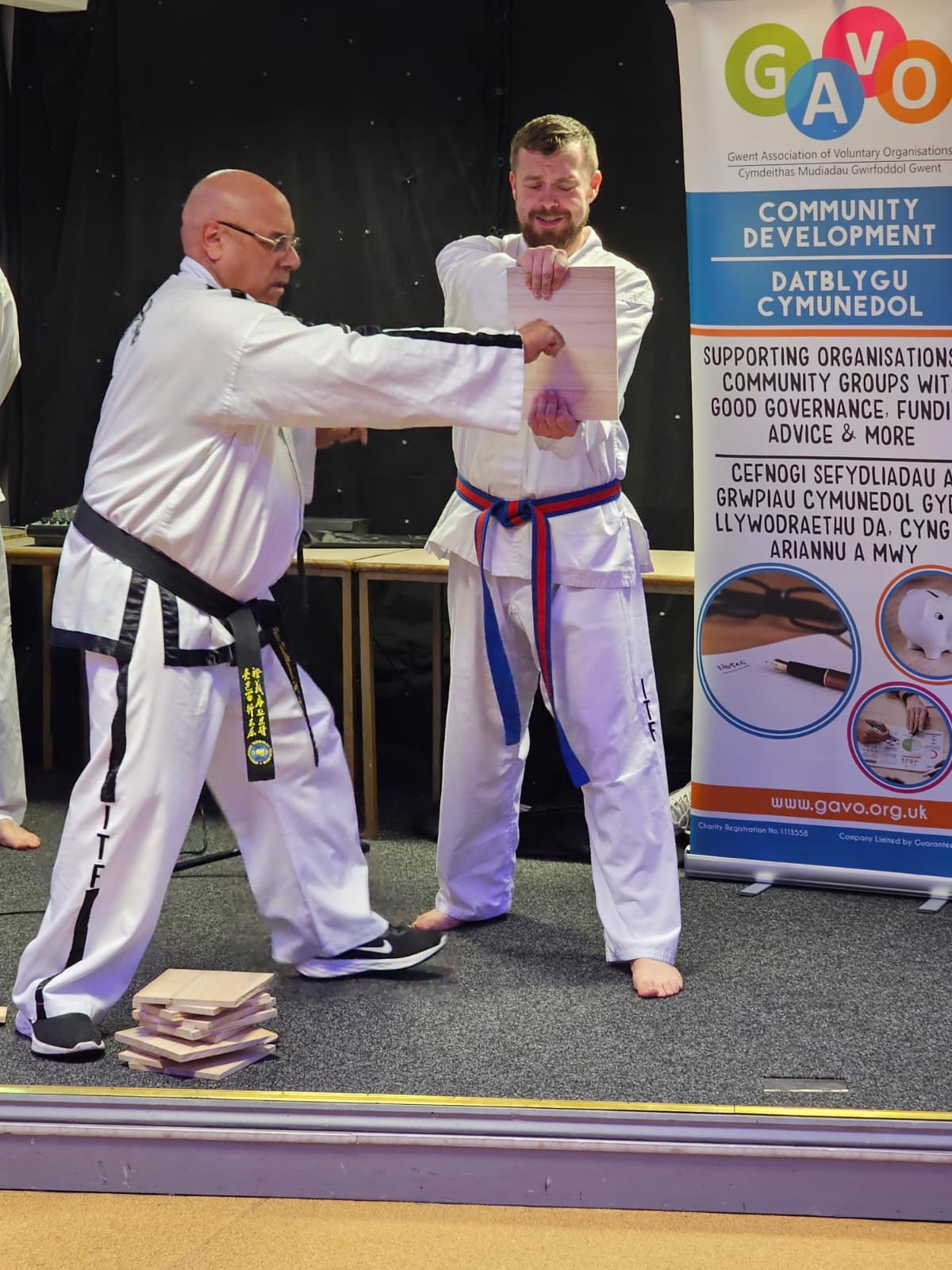Display at GAVO at Blackwood Rugby Club - Taekwon-do-Wales