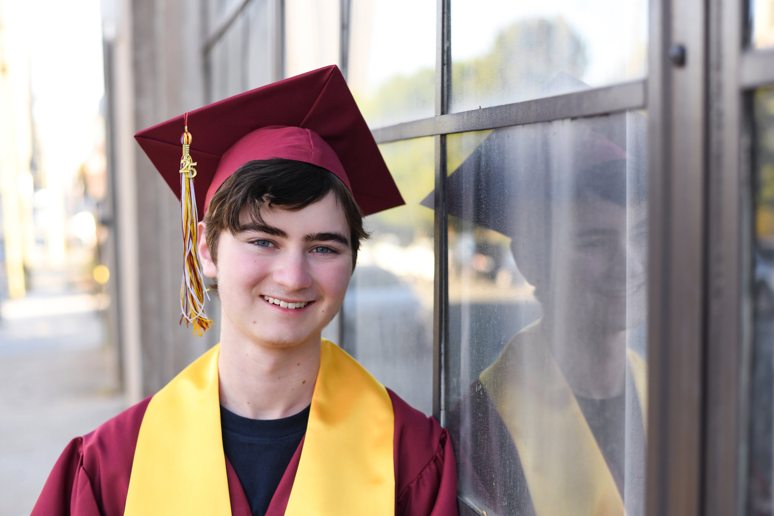 Downtown Winston-Salem Senior Photos | Mason’s Session