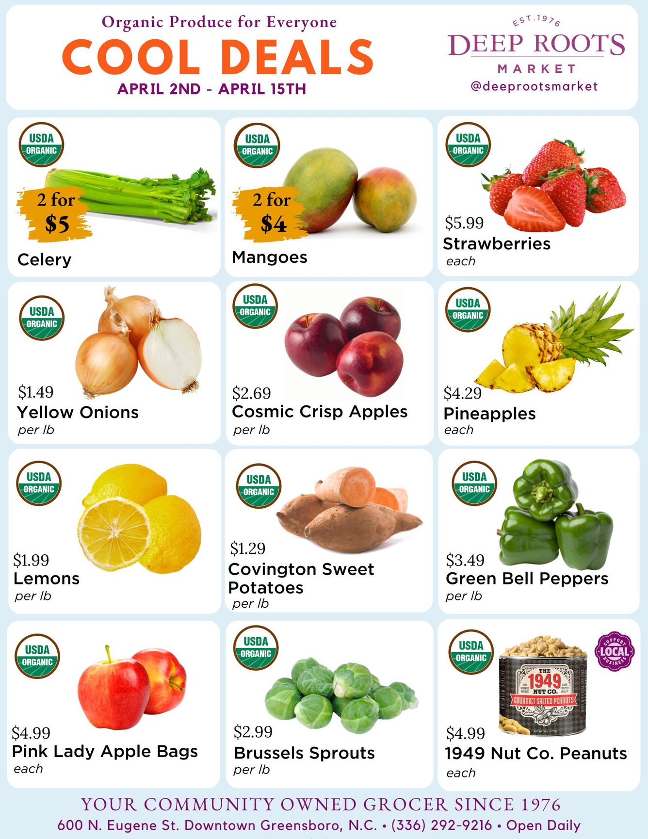 Weekly Sales - Deep Roots Market - Greensboro's Local Co-op Grocery & More
