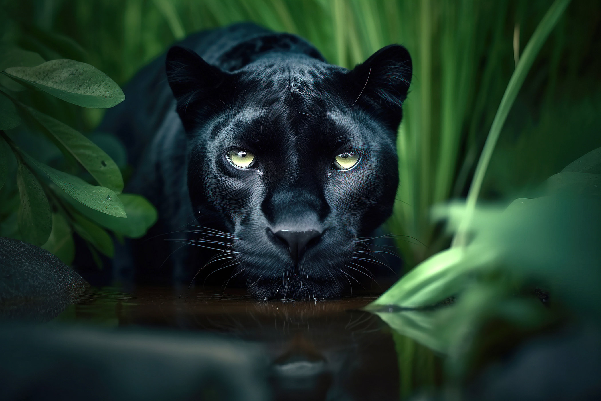 Black leopard AI - Jim Zuckerman photography & photo tours