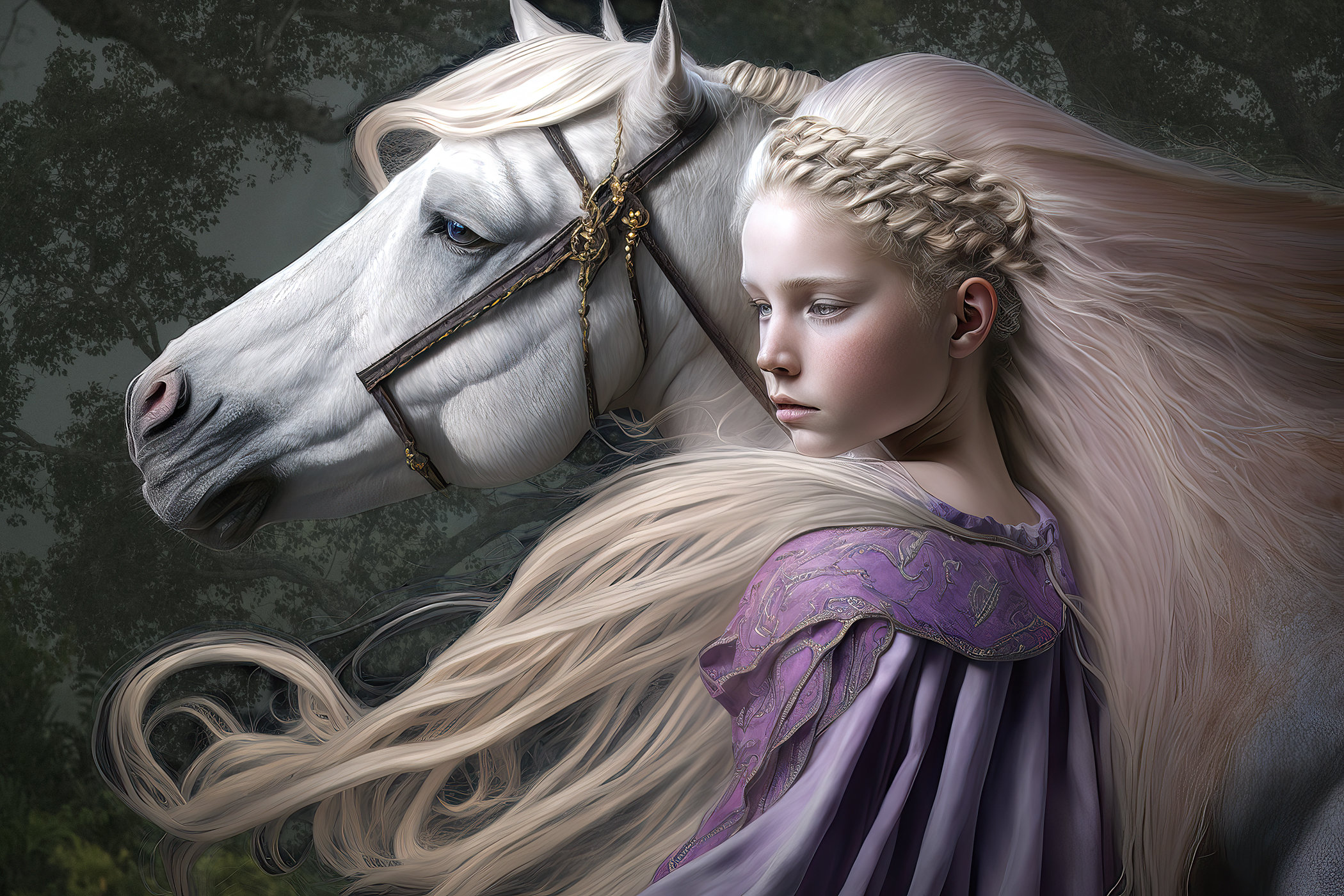 A young princess and her horse - Jim Zuckerman photography & photo tours