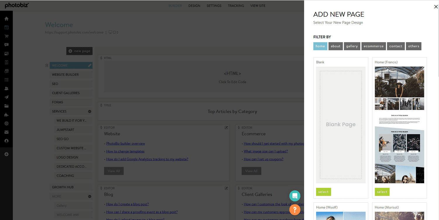 How To Use Predesigned Page Layouts - PhotoBiz Knowledge Base