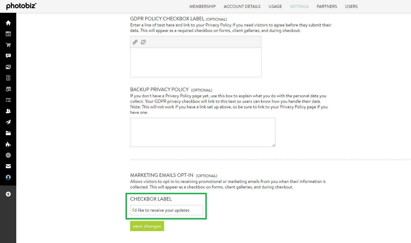 How Do I Add an Email Opt In To My Forms? - PhotoBiz Knowledge Base