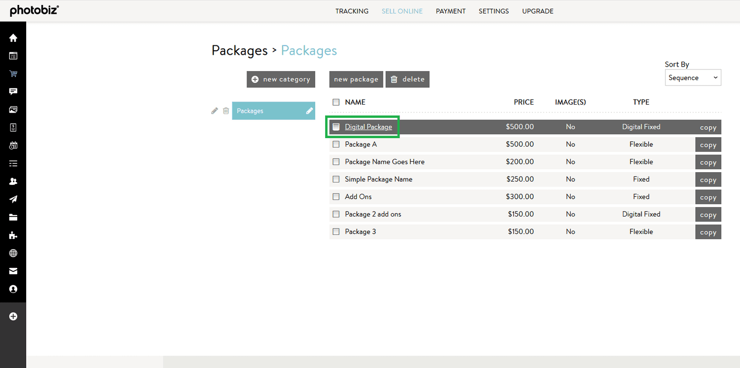 How To Use Add-ons With Digital Fixed Packages - PhotoBiz Knowledge Base
