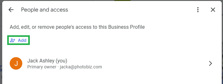 How to Share Access to Your Google Business Profile - PhotoBiz ...