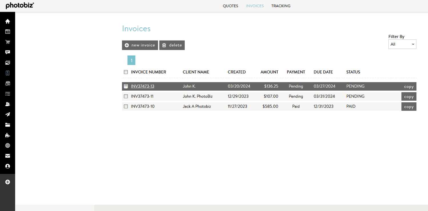 How To Change The Payment Due Date On An Invoice - PhotoBiz Knowledge Base