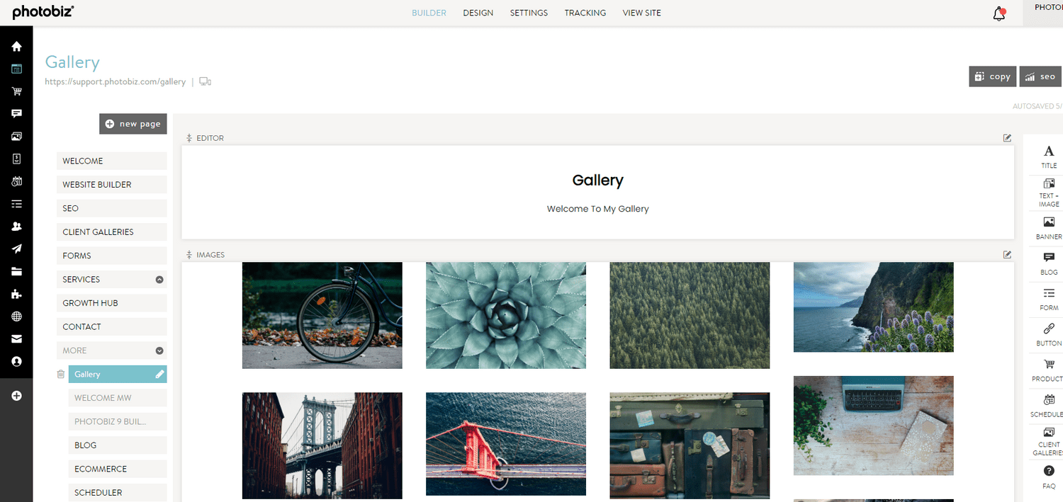 How To Move Website Blocks Side By Side - PhotoBiz Knowledge Base