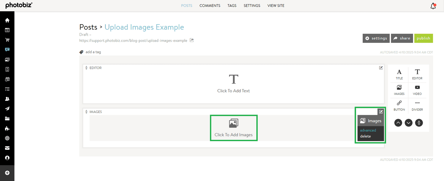 How to Upload Images to Your Blog Posts Easily