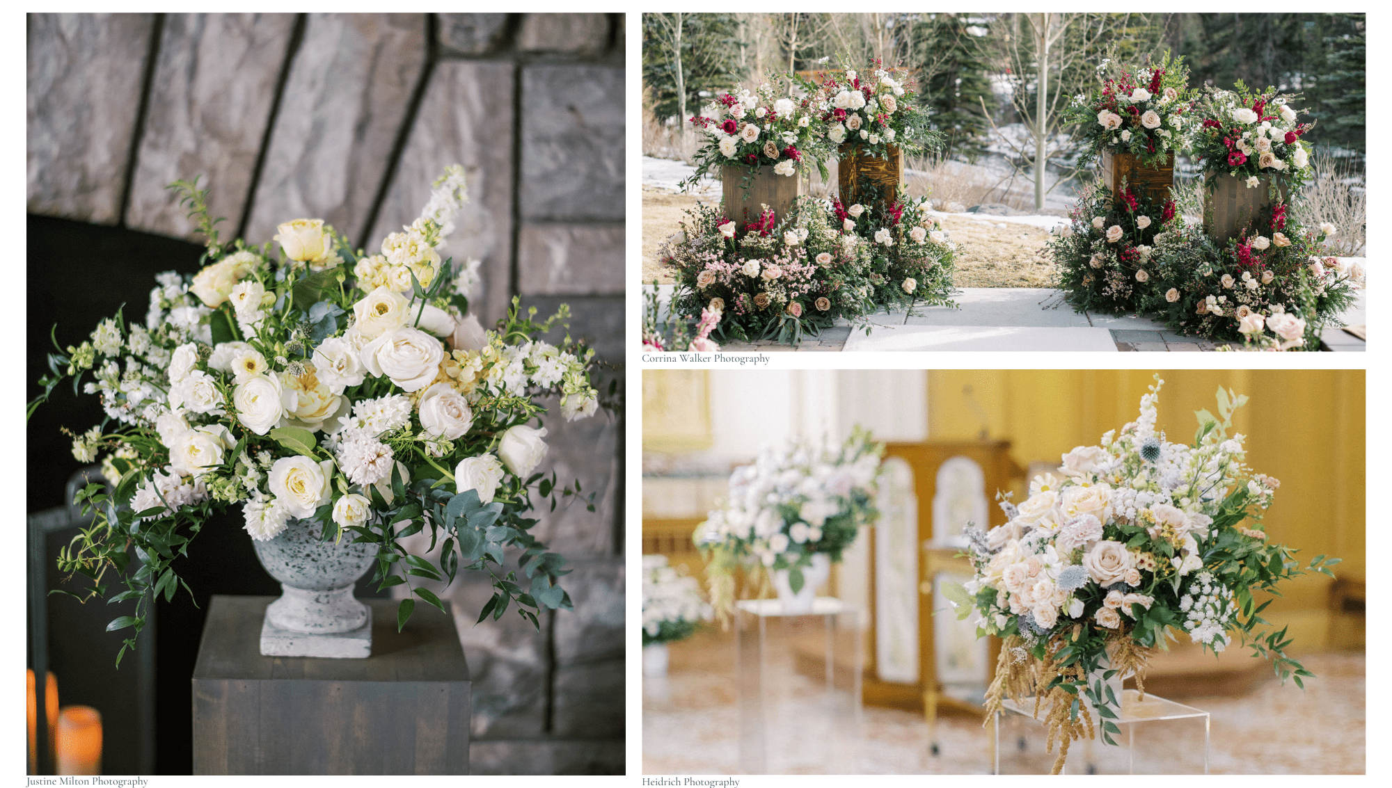 Wedding Ceremony Floral Installations