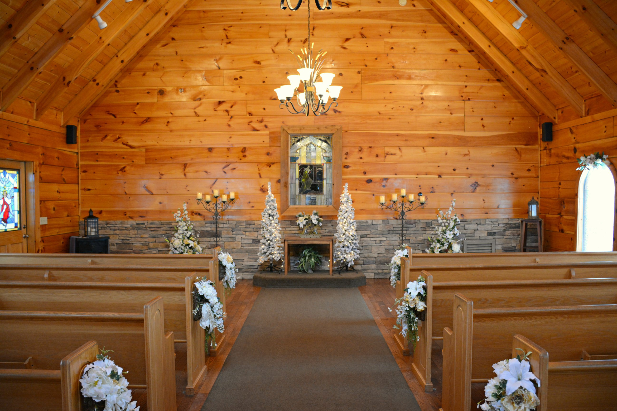 Chapel & Grounds - Gatlinburg's Little Log Wedding Chapel
