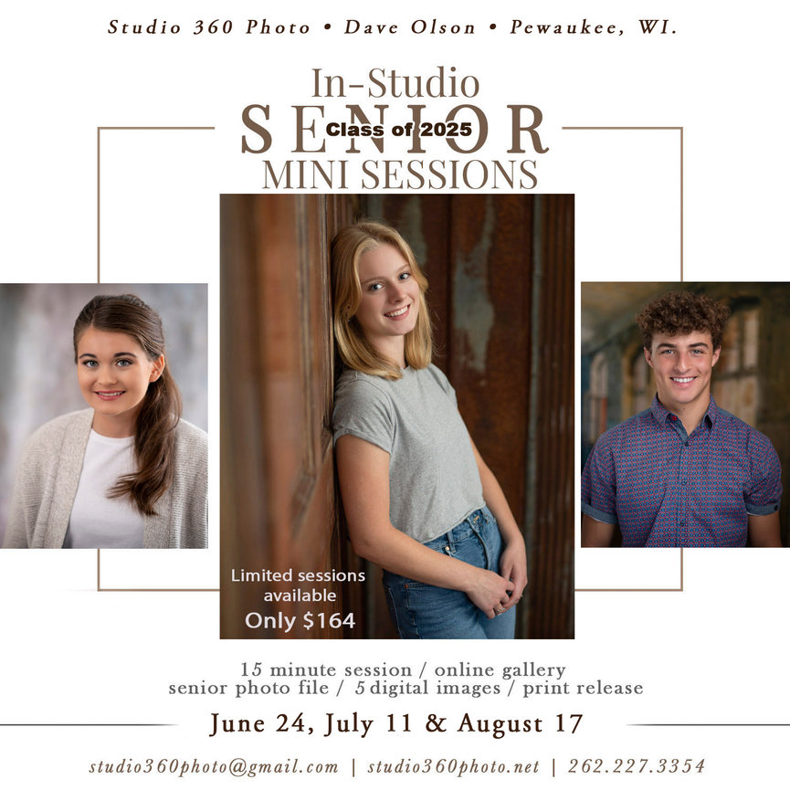 Senior Photo Mini Session Details | Studio 360 Photo