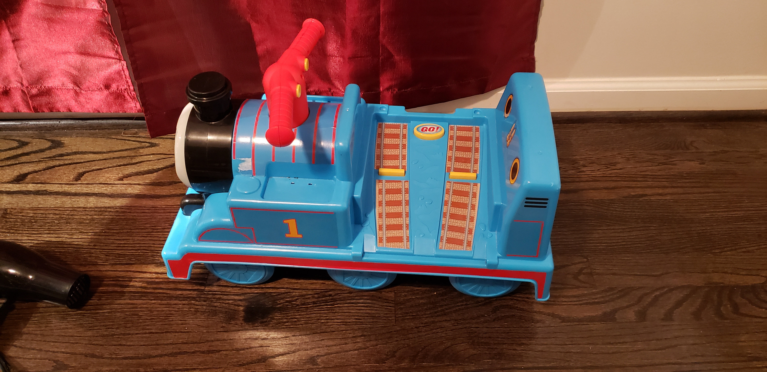 A goodwill find transformed! Thomas the Tank Engine ride on toy ...