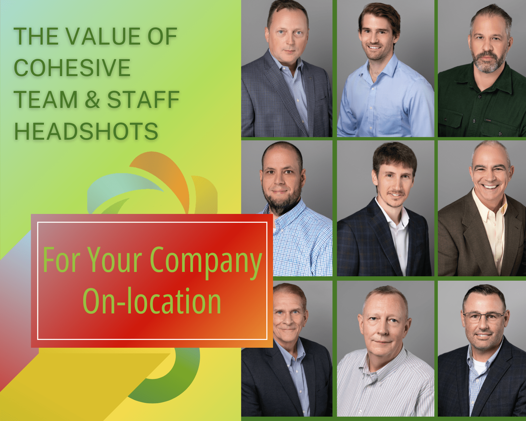 The Value of Cohesive Team & Staff Headshots for Your Company