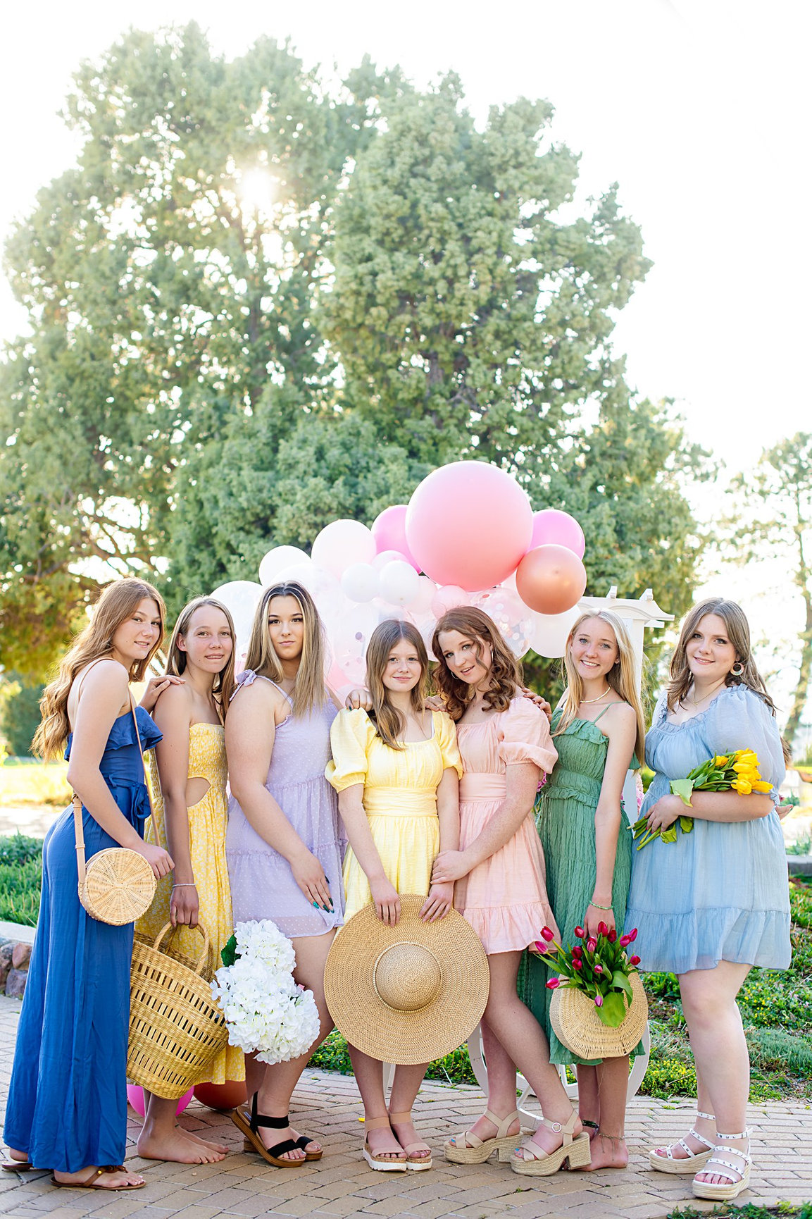 Spring Themed Team Model Shoot with Class of 2023 - Dawn Sparks Photography