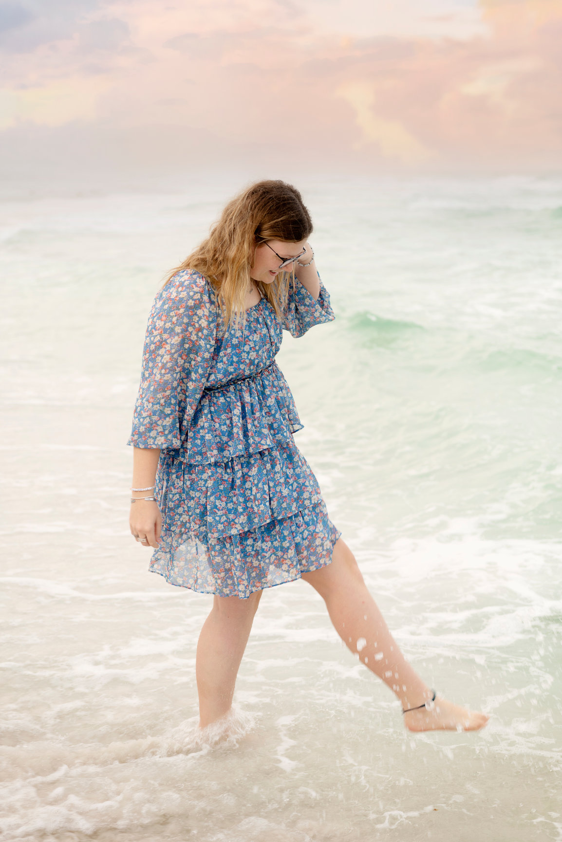 Senior Portraits on the beach - Jamie Rich Photography