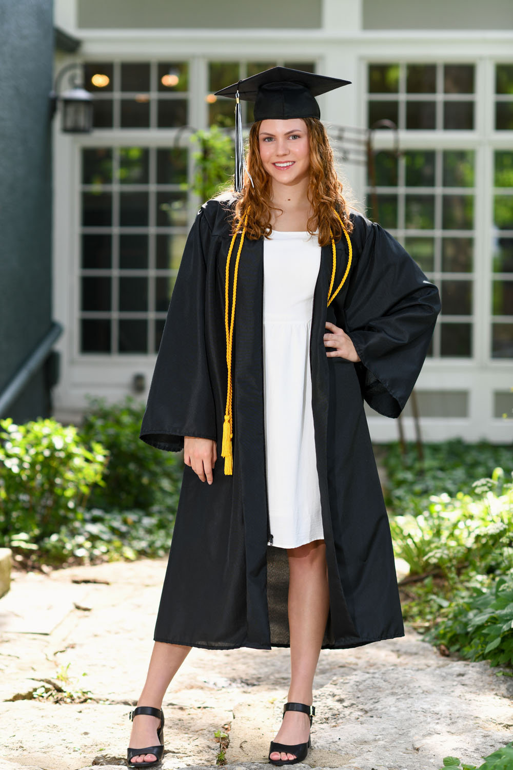 Senior Pictures Cap and Gown Session with Ally in Dublin Ohio